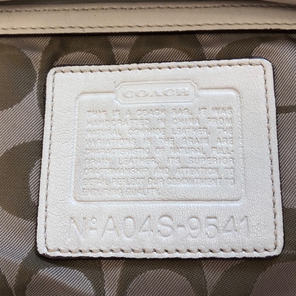 Coach | Bags | Authentic Ivory Leather Coach Purse And Wallet | Poshmark